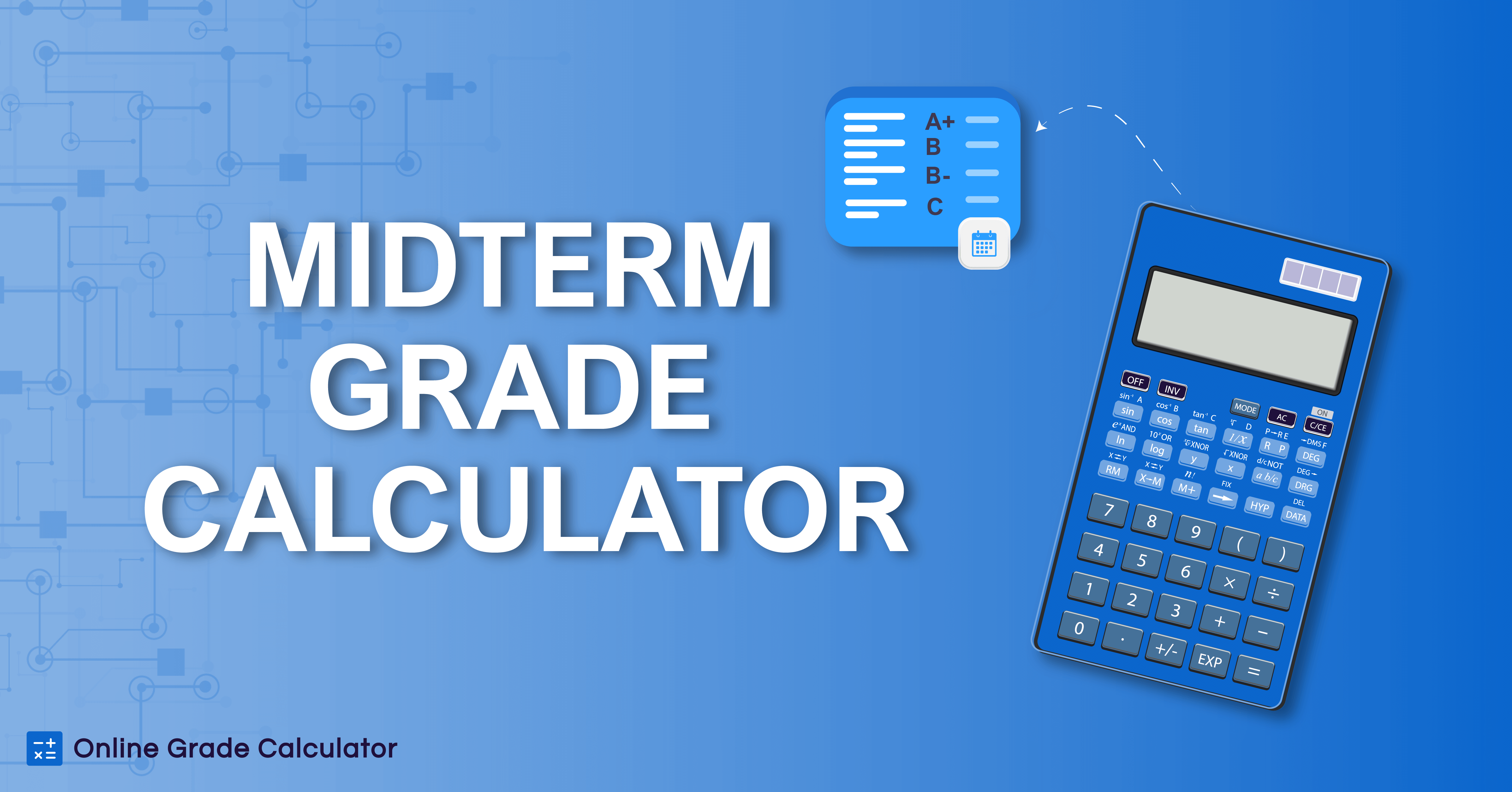 Midterm Grade Calculator | Fully Customizable | Print & Save Midterm Grade Calculator | Fully Customizable | Print & Save